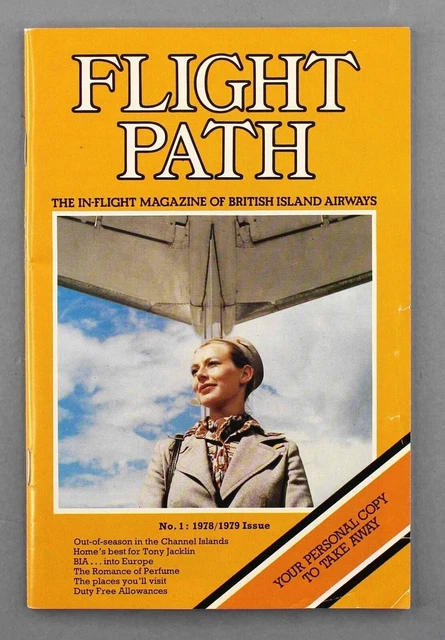 BIA BRITISH ISLAND Airways Airline Inflight Magazine No.1 1978/79 Tony ...