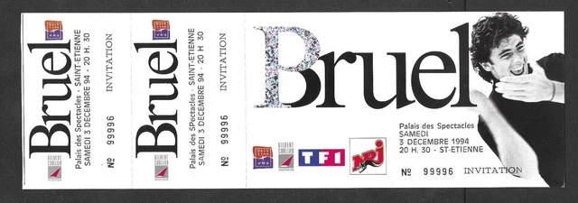 RARE / TICKET Billet Concert - Patrick Bruel : Live A St Etienne ...