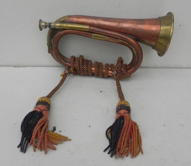 CLAIRON TROMPETTE DE REGIMENT MILITAIRE POMPOM ARTILLERIE? -INSTRUMENTS ...