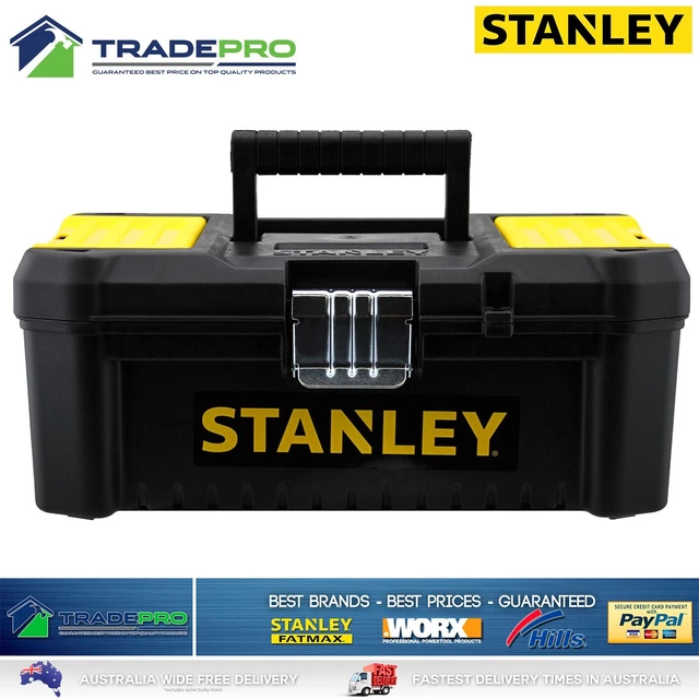 STANLEY® TOOL CHEST Box 32cm Lockable Storage Toolbox Metal Latches ...