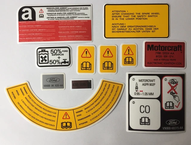 FORD SIERRA SAPPHIRE RS Cosworth 4wd Engine Bay Decals - best and ...