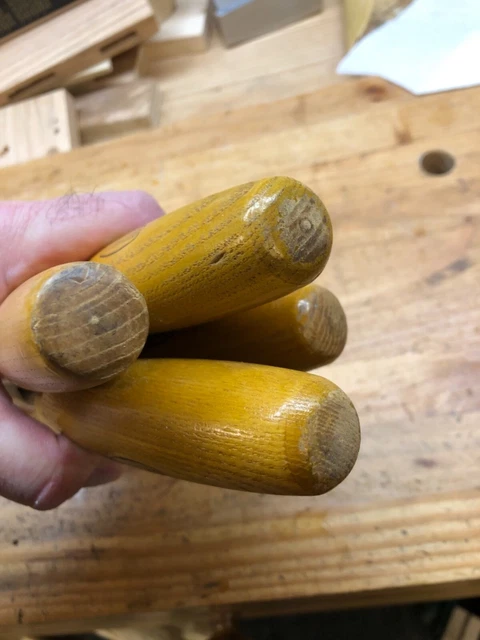 VINTAGE MARPLES & SONS Cabinetmakers Bench Chisels with Ash wood ...