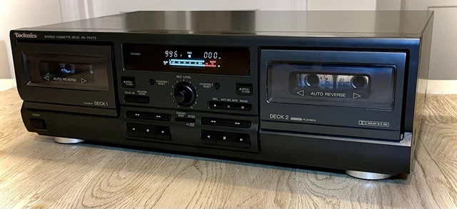 TECHNICS RS-TR373 DOUBLE Auto Reverse Cassette Tape Deck, Pro Refurb £ ...