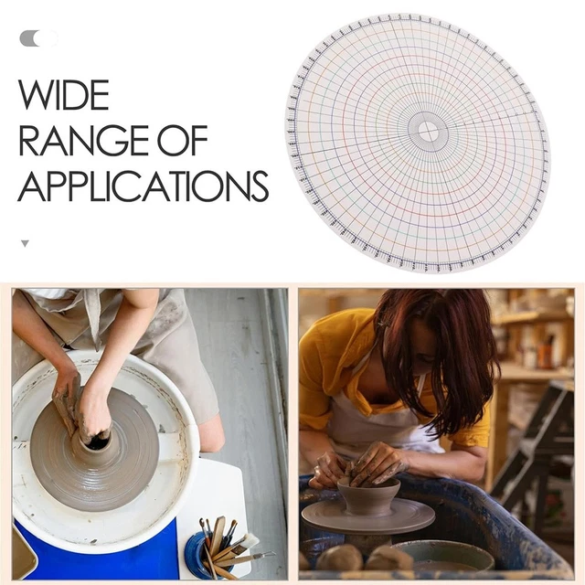 POTTERY CLAY DIVIDER Tool Equal Circle Protractor Rotary Disc ...