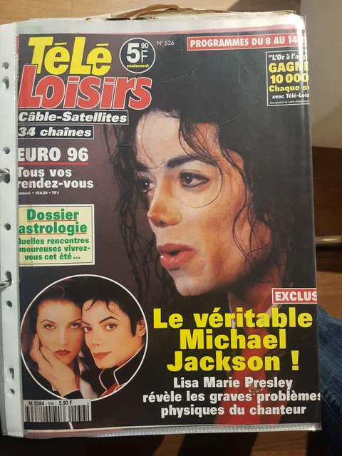 CLIPPINGS MAGAZINE 1995 MICHAEL JACKSON & Lisa Marie Presley 9 pages ...