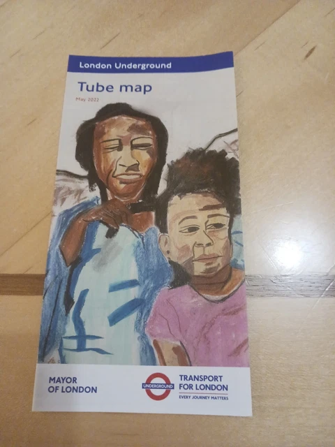 TUBE MAP LONDON UNDERGROUND TFL New Elizabeth Line May 2022 Issue Cross ...