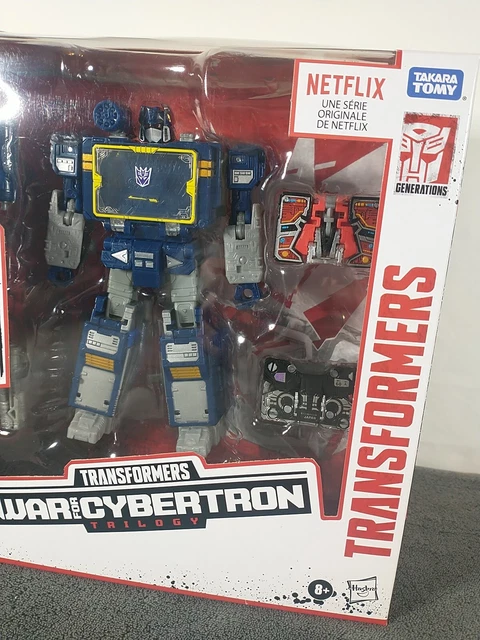 TRANSFORMERS NETFLIX WAR for Cybertron Trilogy Soundwave Battle Hasbro ...