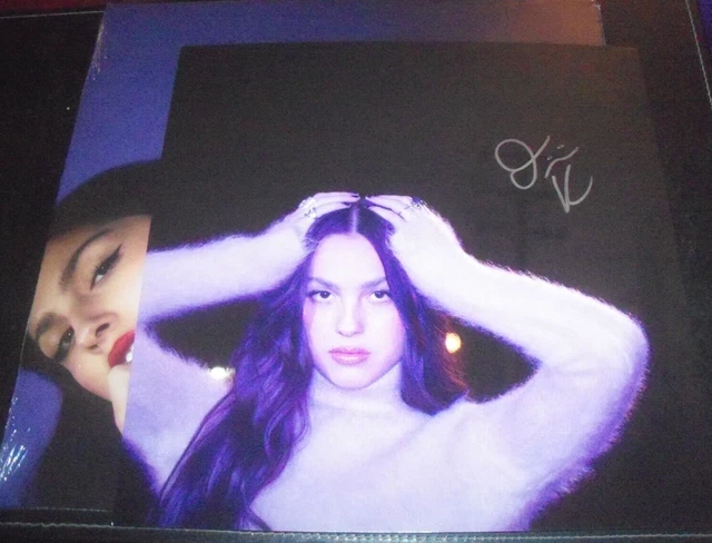 OLIVIA RODRIGO GUTS Record With Signed Autographed Print - RED Vinyl ...