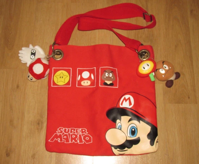 VINTAGE RARE RETRO Nintendo Super Mario Bros Bag With Plush Characters ...