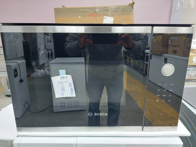 BOSCH SERIE 4 BEL523MS0B Built-in Microwave with Grill, Stainless steel ...