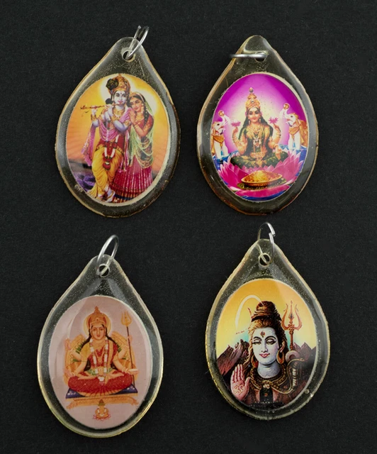 SHIVA PARVATI DURGA Parvati Hindu Gods Talisman Resin Medal Pendant ...