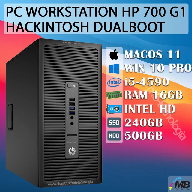 HACKINTOSH PC DUALBOOT MACOS BIG SUR WINDOWS 10 i5 RAM 16GB SSD 240GB ...