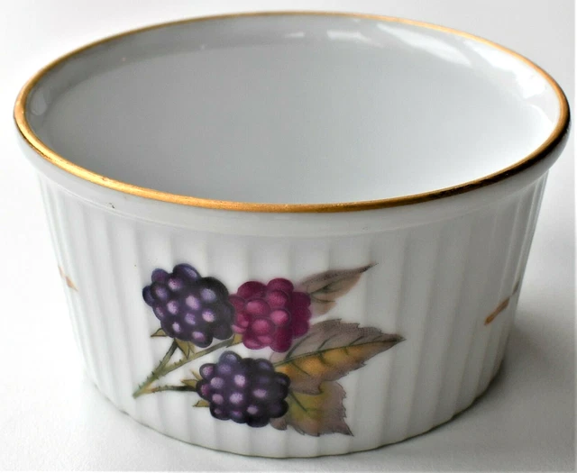ROYAL WORCESTER RAMEKIN Evesham Gold Rim 8cm wide 4cm tall £6.25 ...