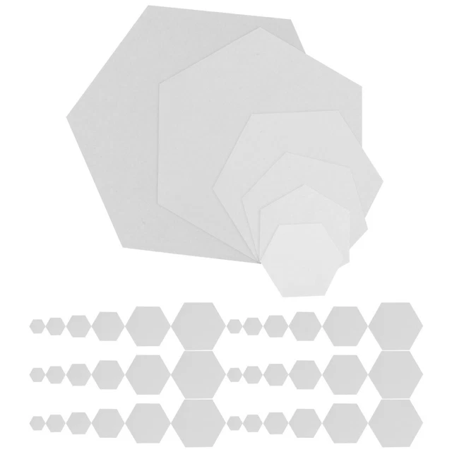 600 SHEETS PATCHWORK Hex Papercraft Quilting Templates for Scrapbooking ...