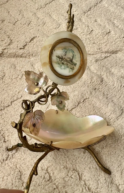 PORTE MONTRE GOUSSET coquillage nacre ancien EUR 49,00 - PicClick FR