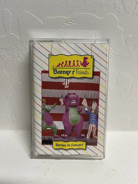 BARNEY & FRIENDS "Barney in Concert" Music Cassette Tape Rare Time Life ...