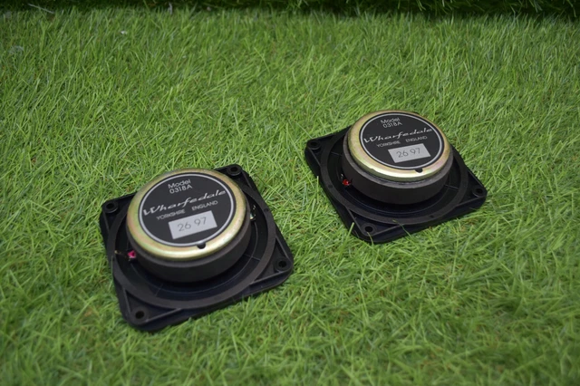 WHARFEDALE DIAMOND SOFT Dome TWEETERS MODEL 0318A PAIR NEW 26 97 #3G £ ...