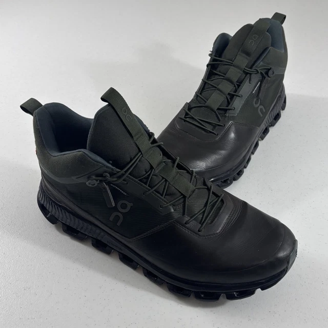 ON CLOUD CLOUD Hi Waterproof Athletic Boots Men’s Size 13 Fir/Umber ...