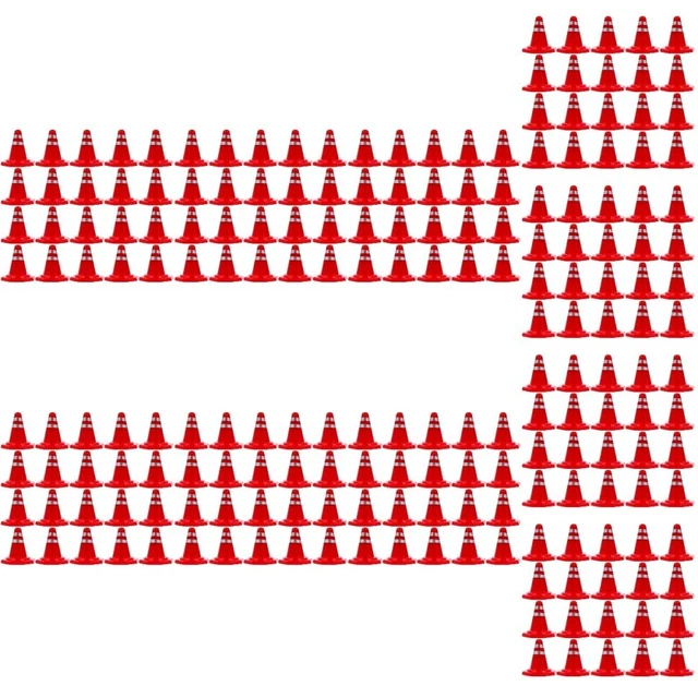 500 PCS VERKEHRSSPERRBLOCKS Simulation Sandtisch Requisiten DIY Straße ...