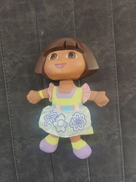FISHER-PRICE DORA THE Explorer Doll Firm Head Plush Soft Stuffed Toy ...
