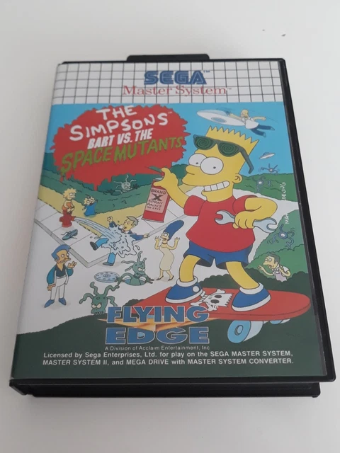 JEU MASTER SYSTEM THE SIMPSONS BART VS THE SPACE MUTANTS EUR 25,00 ...