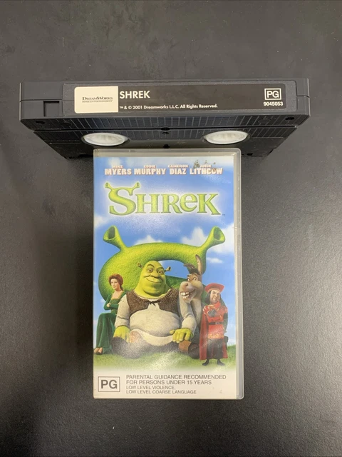SHREK VHS TAPE Animated Movie 2001 $13.59 - PicClick CA
