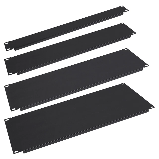 1U 2U 3U 4U Blank Panel Metal Rack Mount Flat Filler for 19" Server ...