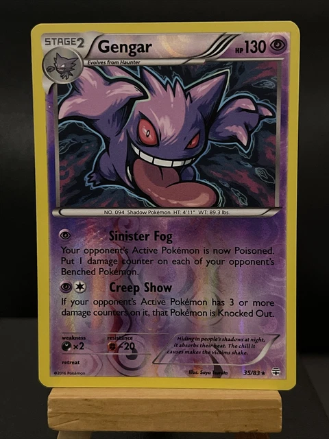 CARTE POKEMON GENGAR 35/83 générations Reverse Holo Rare Jeu Lumière EUR 11,22 - PicClick FR