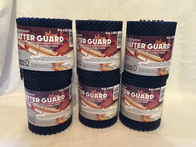 AMERIMAX HOME PRODUCTS Gutter Guard shield 6” x 20’ Roll Co-Polymer LOT ...