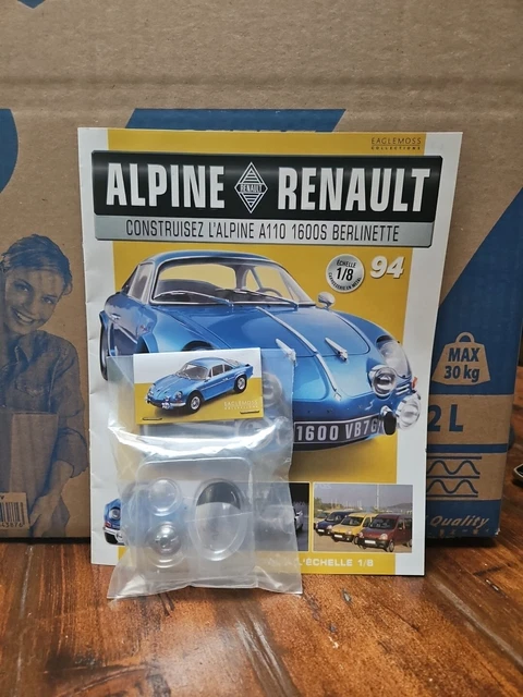 RENAULT ALPINE A110 Berlinette 1/8 1:8 Eaglemoss A110 Altaya Numero 94 ...