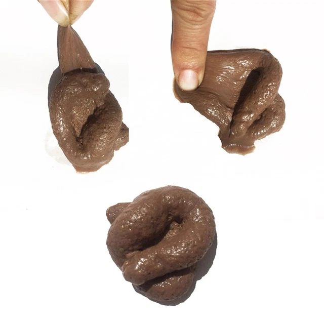 SOFT STICKY RUBBER Fake Poop Realistic Waste Turd for Pranks and ...