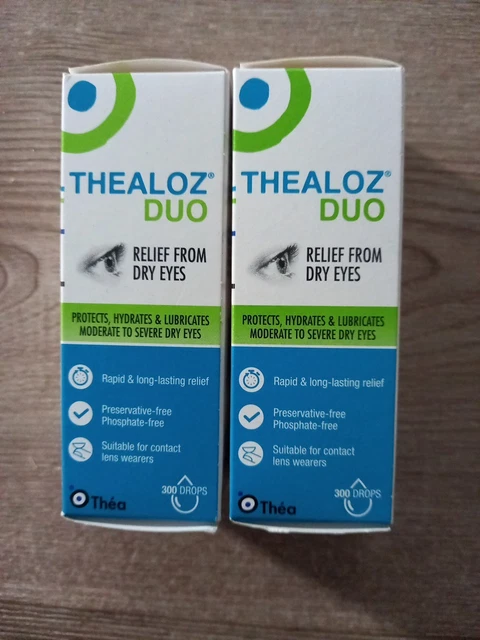 THEALOZ DUO RELIEF From Dry Eyes Drops 10ml X2 Boxes New £16.13 ...