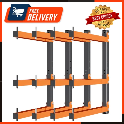LUMBER STORAGE RACK Lumber Rack Wall Mount Heavy Duty Wood Storage ...