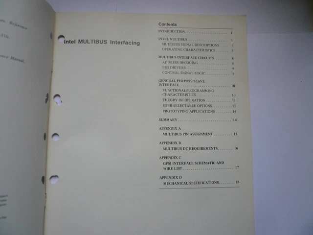 INTEL MULTIBUS INTERFACING, année 1977 Application note AP-28 $13.52 ...