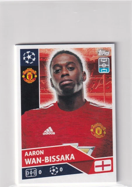 TOPPS LIGUE DES Champions Sticker CL 20/21 Mun 4 Aaron Wan-Bissaka EUR ...
