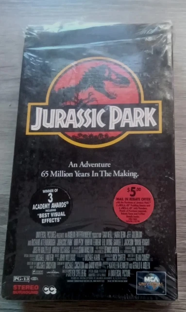 JURASSIC PARK VHS 1993 Universal Studios Steven Spielberg FACTORY ...