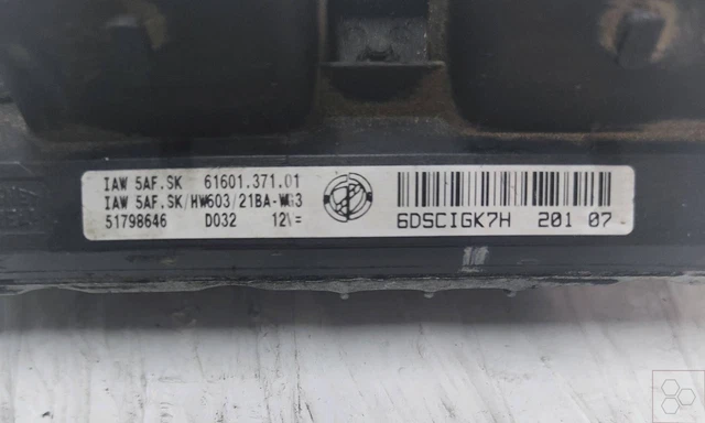 UNITÉ DE CONTRÔLE d'injection FIAT PANDA (2Q) 1.2 Dynamic Nat. Power ...