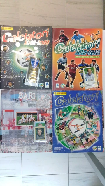 4 ALBUM CALCIATORI Panini 2000 2001 2002 2003 da recupero oltre 1000 ...