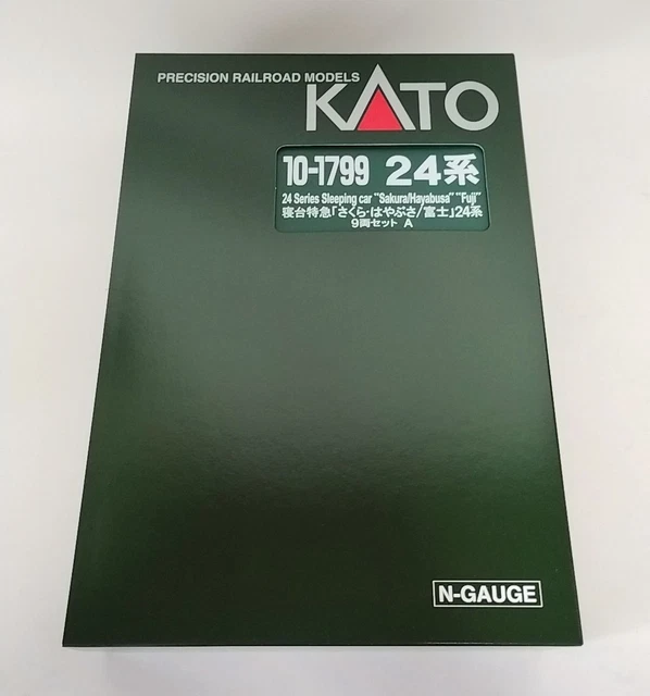 KATO N GAUGE 24 Series Sakura Hayabusa Fuji 9-Car Set 10-1799 Unused £ ...