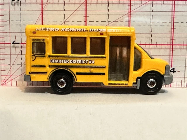 YELLOW METRO SCHOOL Bus GMC 2008 2014 Matchbox Diecast Car $6.99 ...