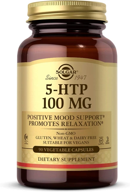SOLGAR 5-HTP L-5-HYDROXYTRYPTOPHAN Complex - Vitamin B6 - Valerian ...