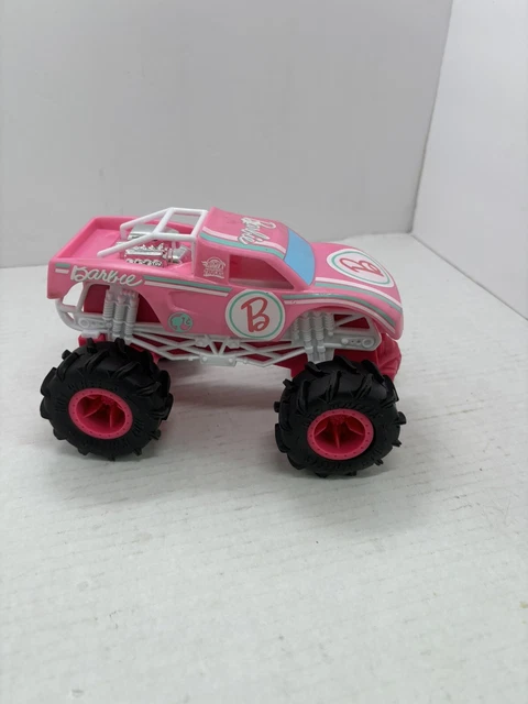 HOT WHEELS BARBIE Monster Truck RC Battery Powered Pink! Ex Cond Truck ...