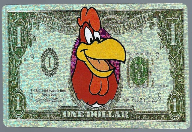 LOONEY TUNES DOLLAR Bill Vending Machine Prism Stickers - (Larger Size ...