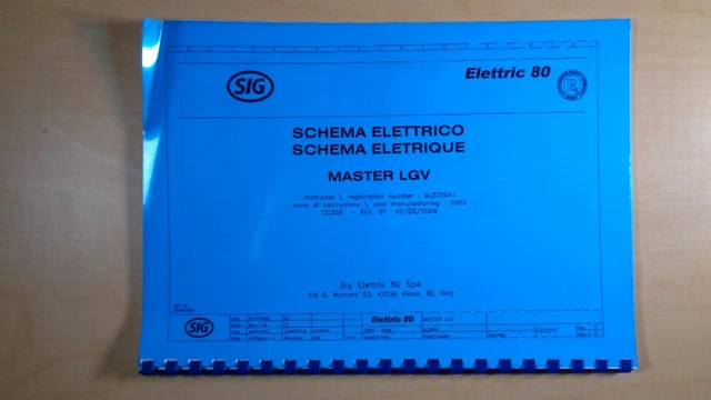 SIG ELECTRIC 80 Schéma Electrique Schéma Electrique MASTER LGV Manuel ...