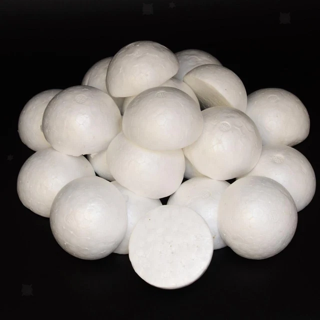 BOULES DEMI-RONDES EN Mousse De Polystyrène Solide, 50 Pièces, Pour ...