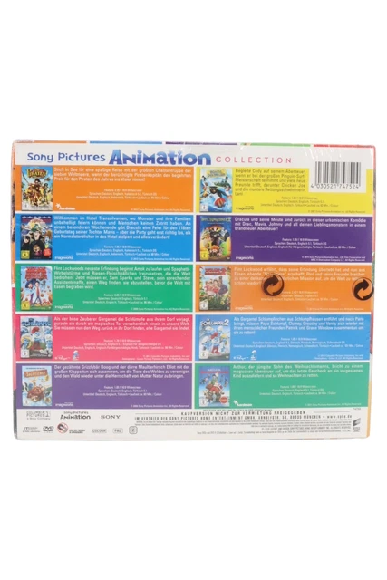 SONY ANIMATION DVD Sammlung Kids Lunchbox 10 Filme Blau EUR 25,95 ...