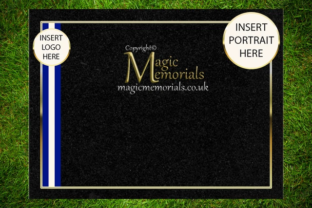 CHELSEA FC FOOTBALL Granite Memorial Funeral Gravestone Cremation ...