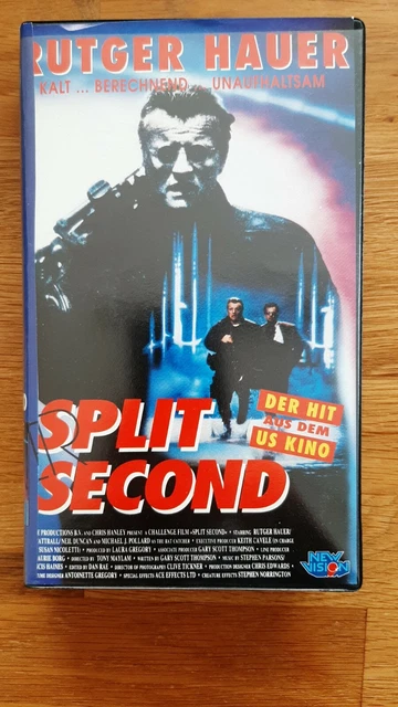 SPLIT SECOND (HORROR Rutger Hauer Kim Cattrall Rare German Promo VHS ...