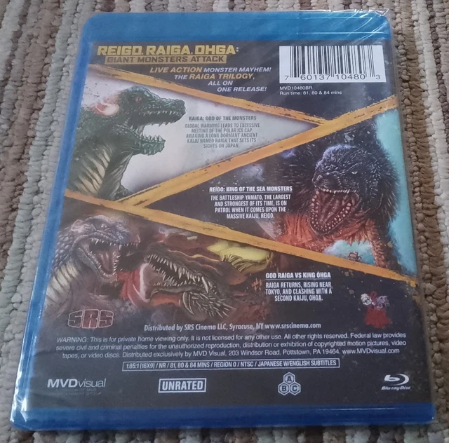 REIGO, RAIGA, OHGA: Giant Monsters Attack (Blu-Ray, 2022) ABC, New £21. ...