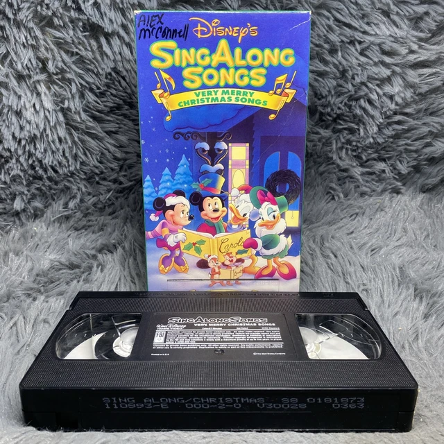 DISNEYS SING ALONG Songs Very Merry Christmas Songs VHS 1997 Volume 8 ...